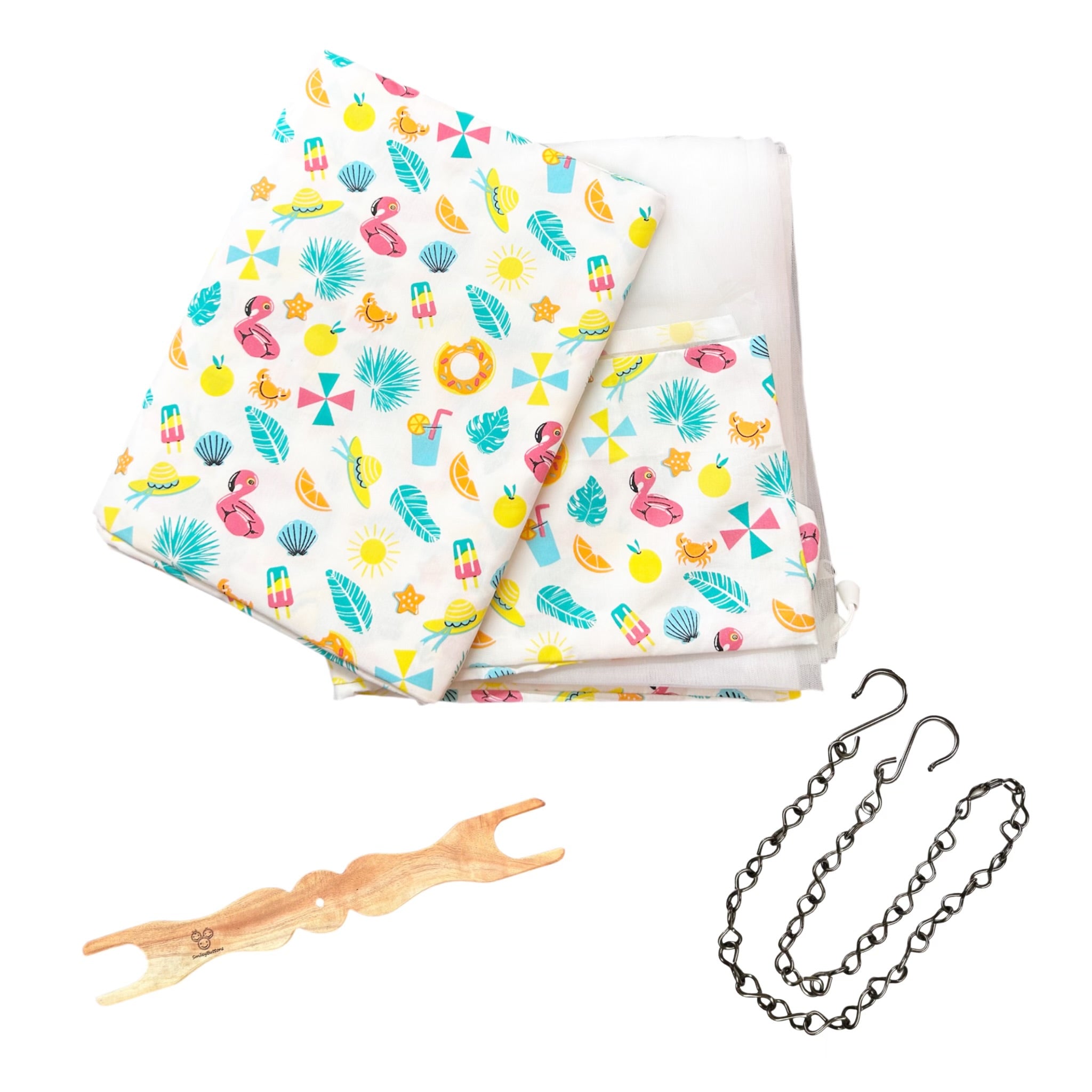 Buy Organic Sleeping Thottil Set For Newborn Baby | Smiley Buttons