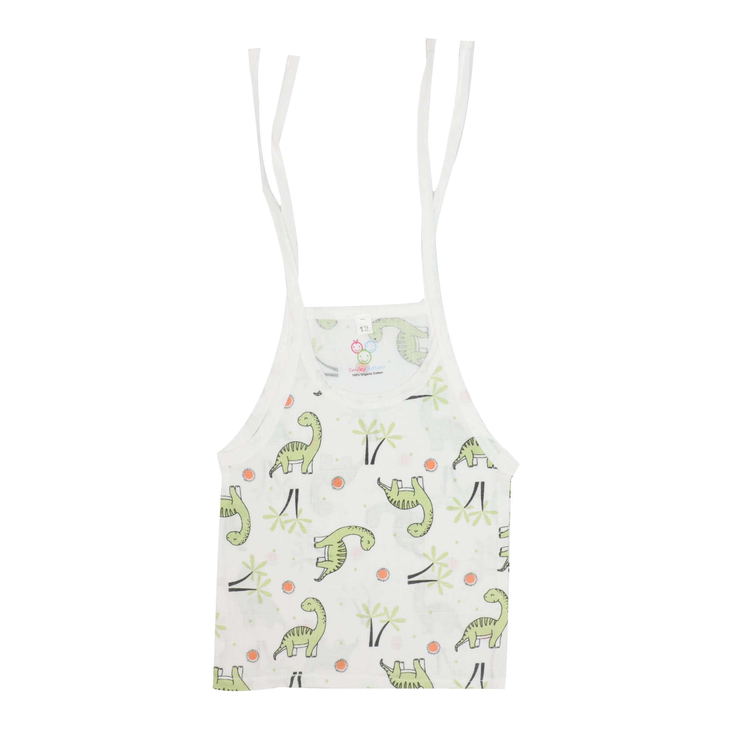 Soft Muslin Jablas for Newborns | Smiley Buttons