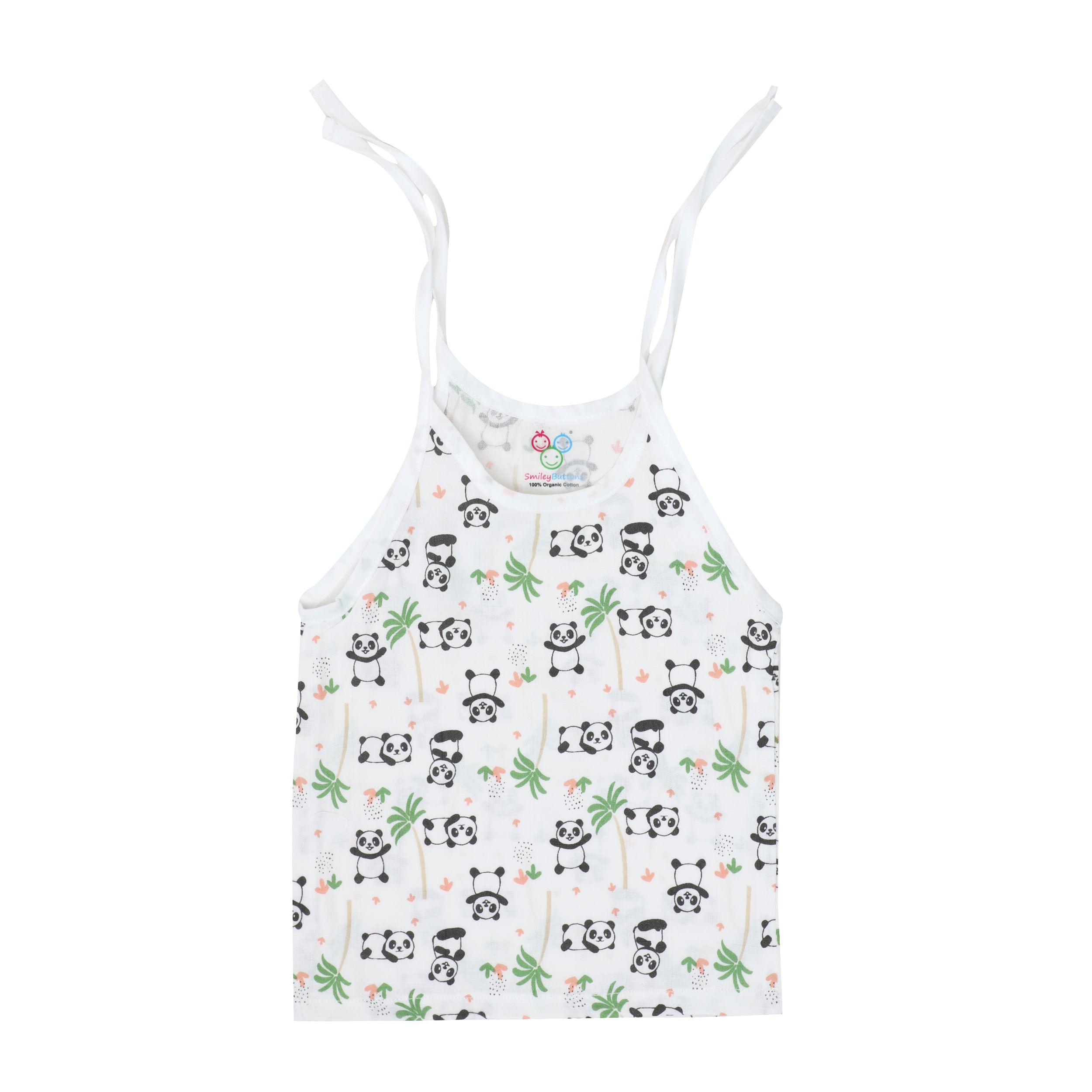 Soft Muslin Jablas for Newborns | Smiley Buttons