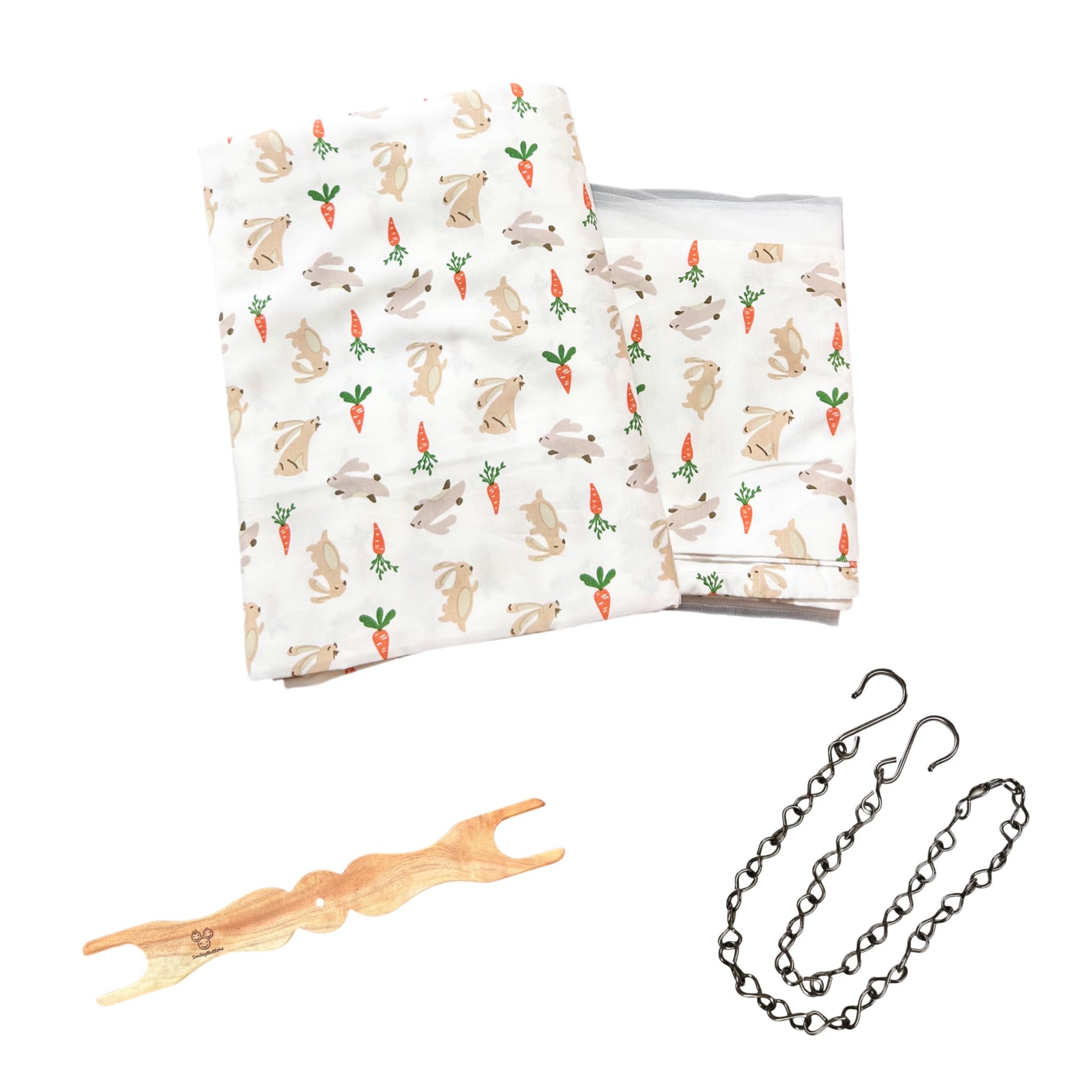 Buy Organic Sleeping Thottil Set For Newborn Baby | Smiley Buttons